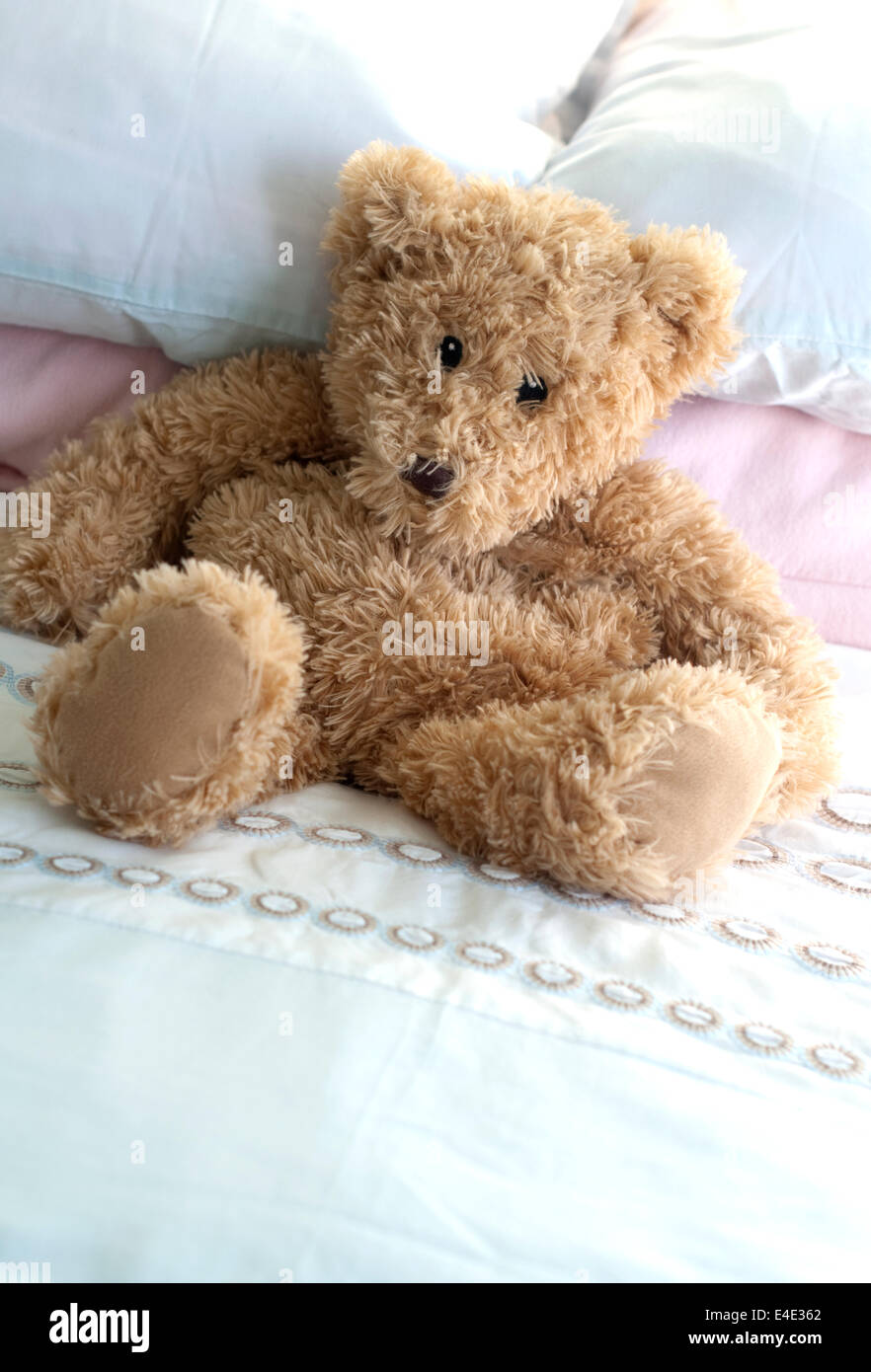 Still life concept image of a childs teddy bear Stock Photo - Alamy