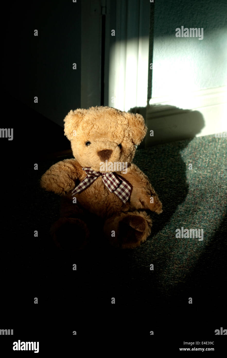 Still life concept image of a childs teddy bear Stock Photo - Alamy