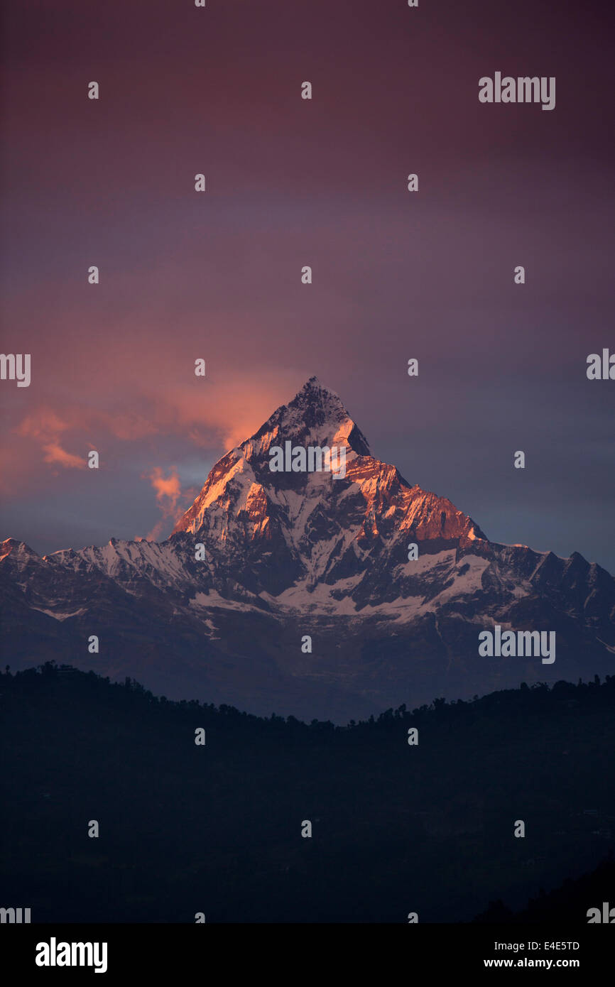 Nepal, Pokhara, Annapurna Range, Machhapuchchhre, Fish Tail Mountain ...