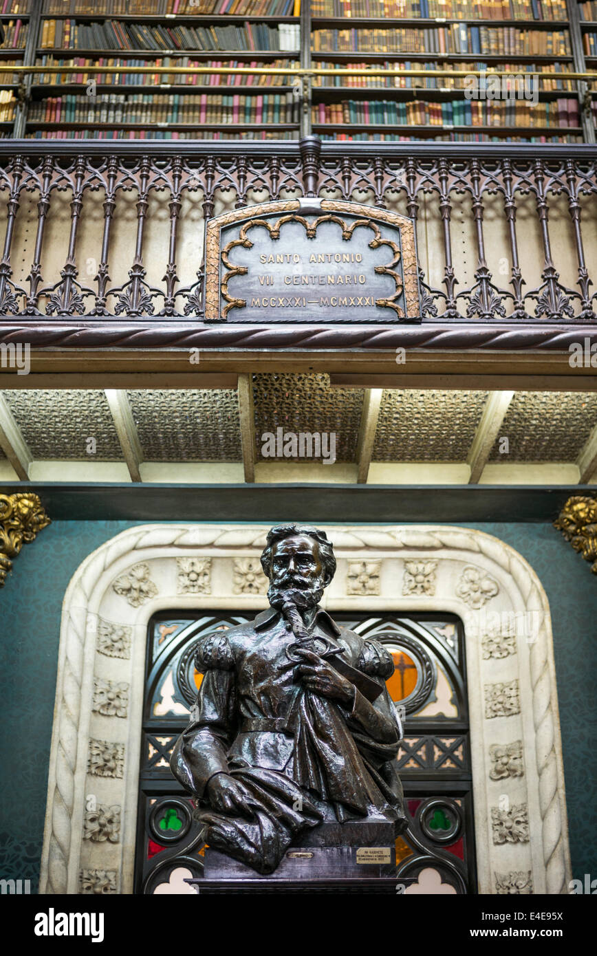 Brazil, Rio De Janeiro, the library Real Cabinete Portugues De Leitura ...