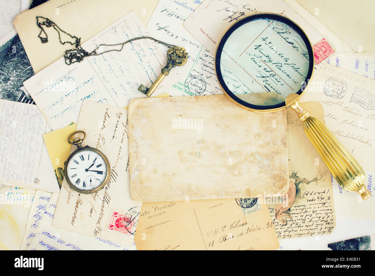 pile of old letters Stock Photo - Alamy