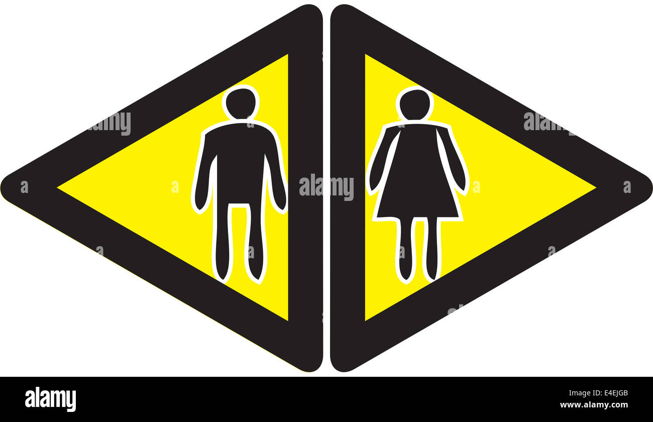 Toilet sign man woman hi-res stock photography and images - Alamy