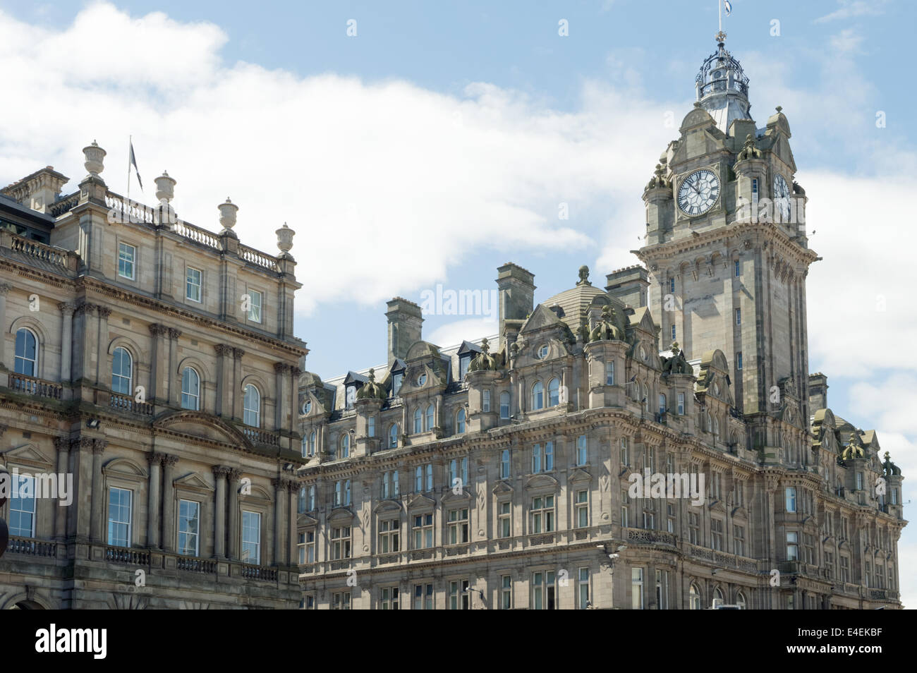 Waverley Gate and Balmoral Hotel in Edinburgh City Centre Stock Photo ...