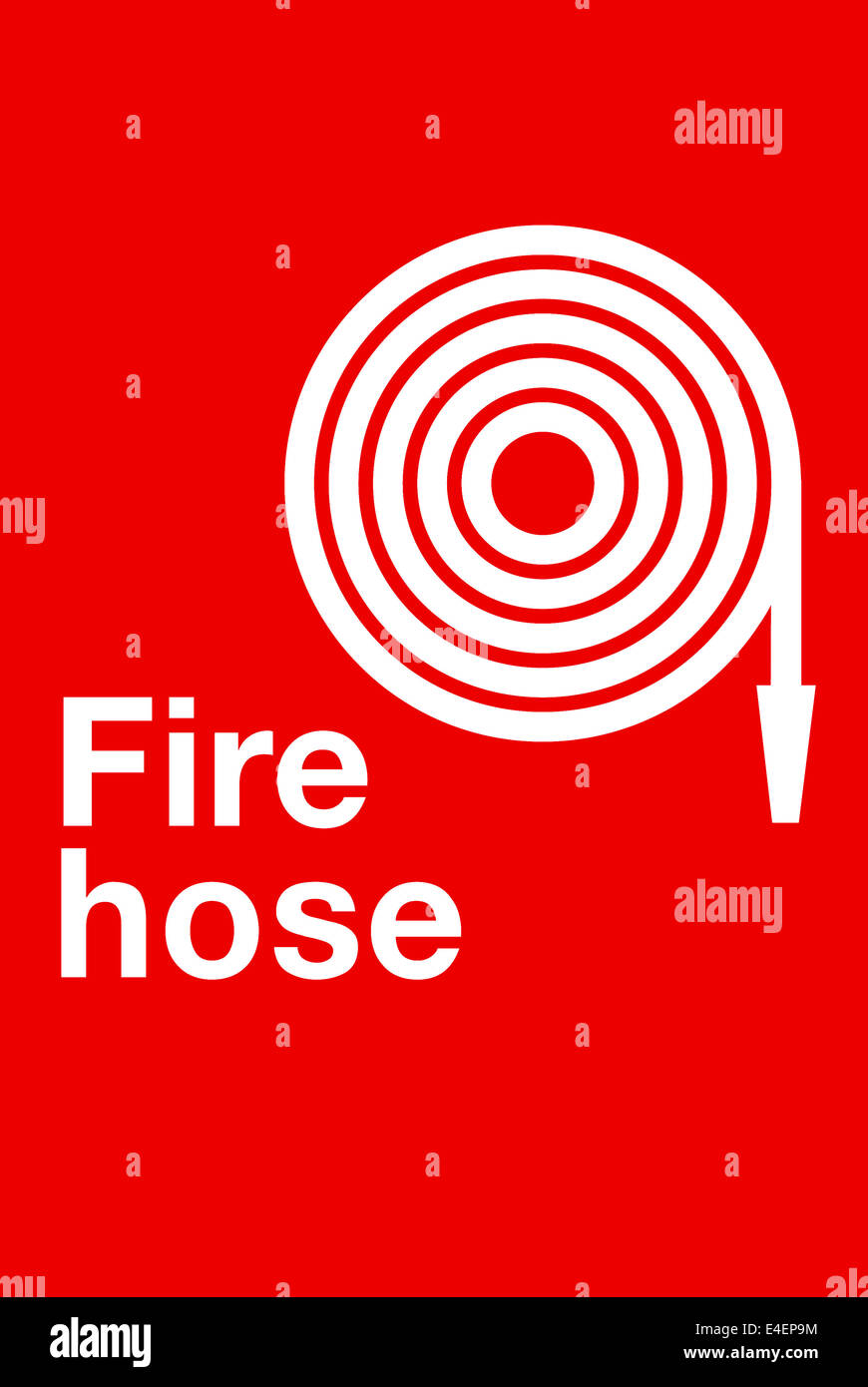 Fire hose sign hi-res stock photography and images - Alamy