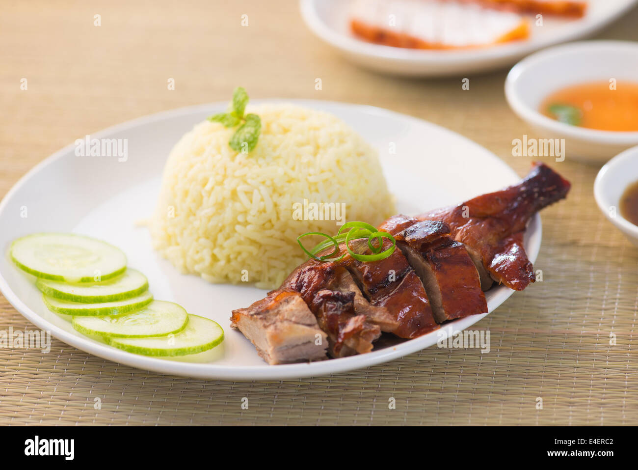 Chinese bbq duck rice hi-res stock photography and images - Alamy