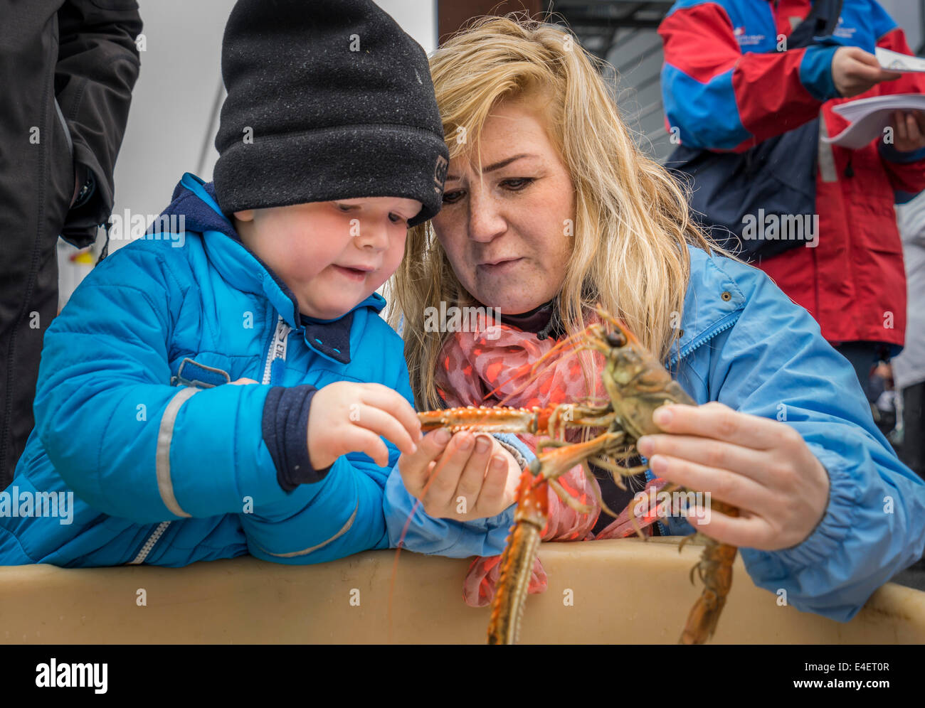 Children learning about shellfish during the annual Seaman's Day ...