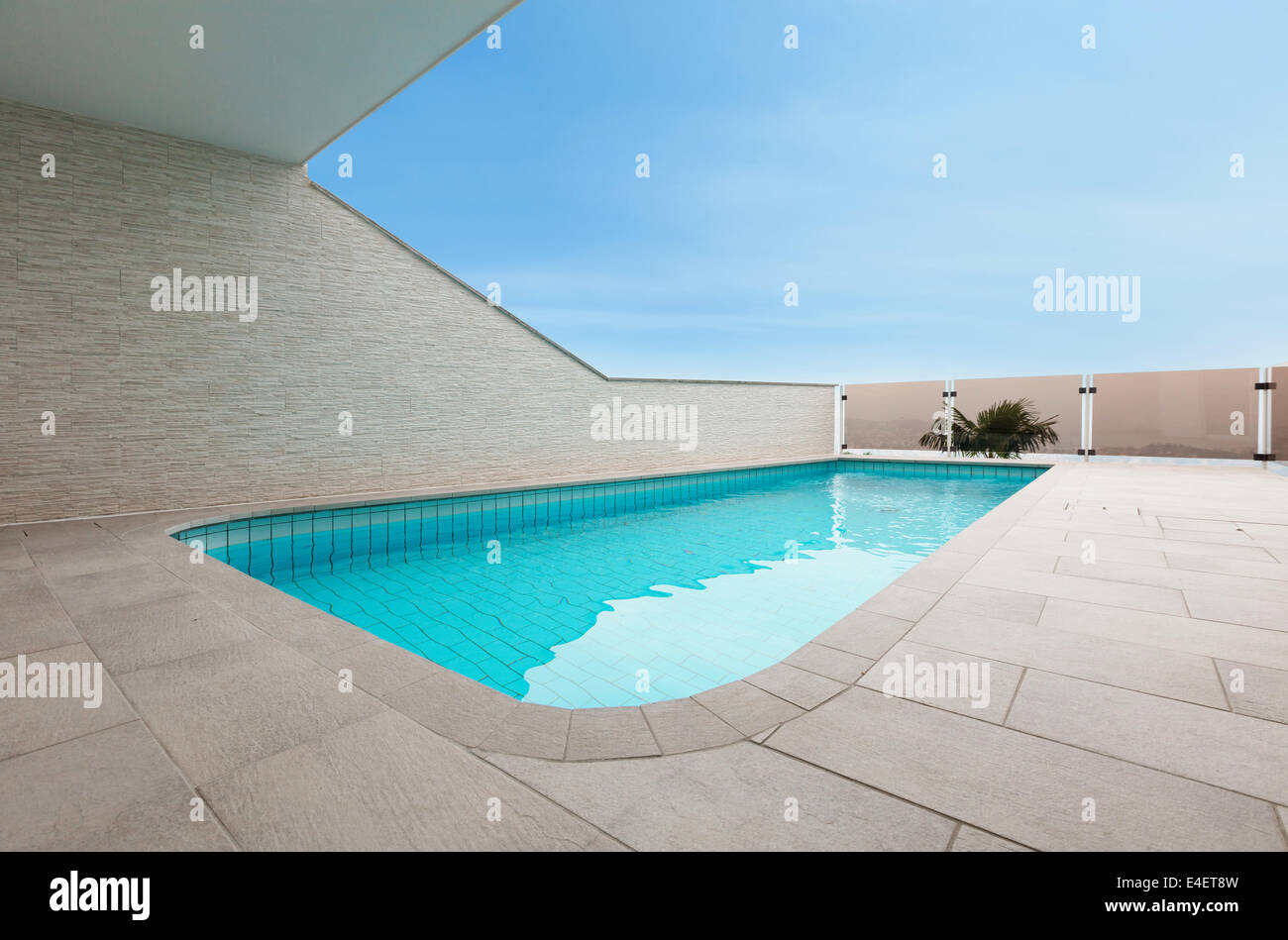 beautiful new apartment building, outdoor, pool view Stock Photo - Alamy