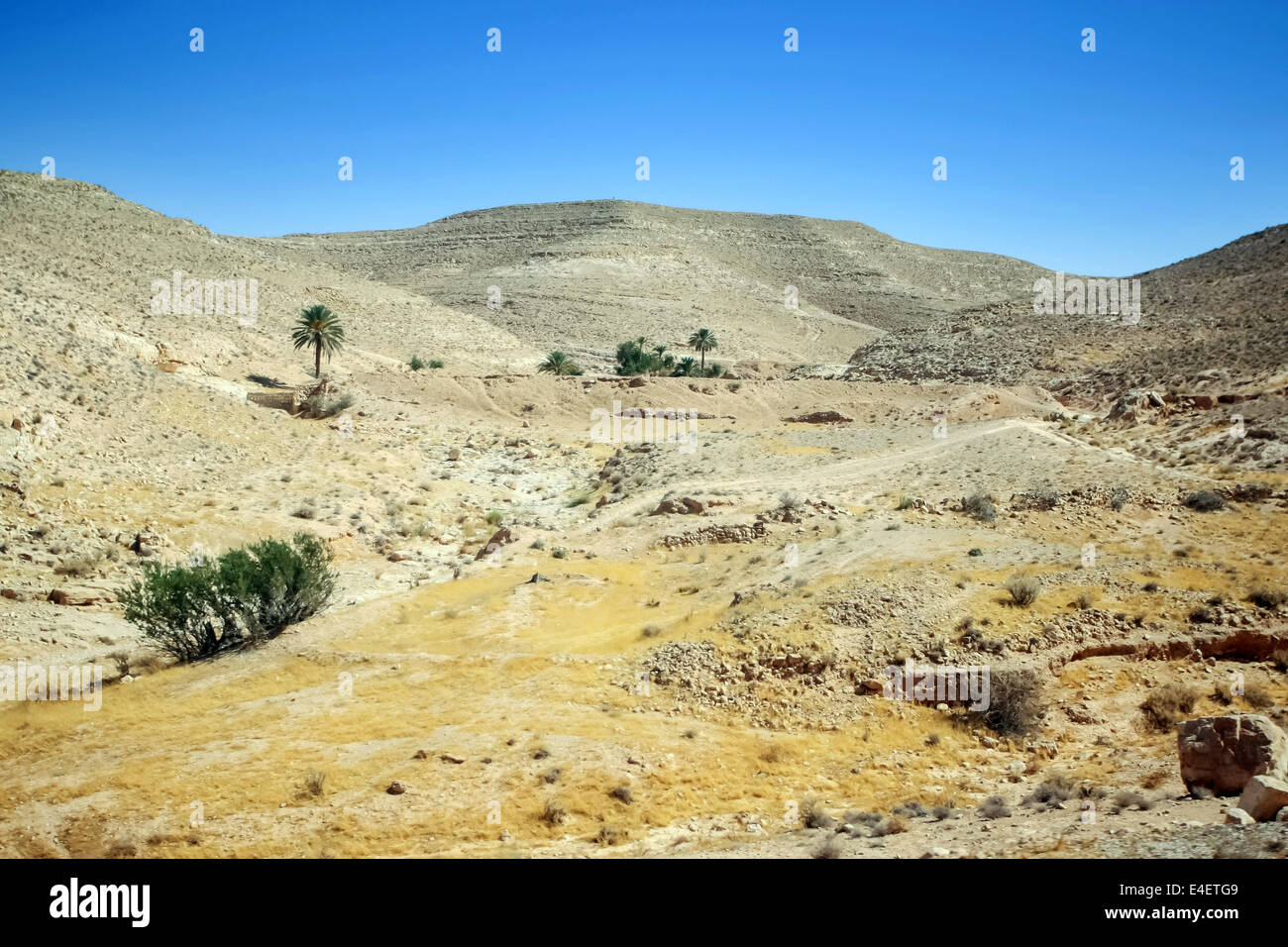 Rocky Sahara desert in Matmata, Tunisia Stock Photo - Alamy