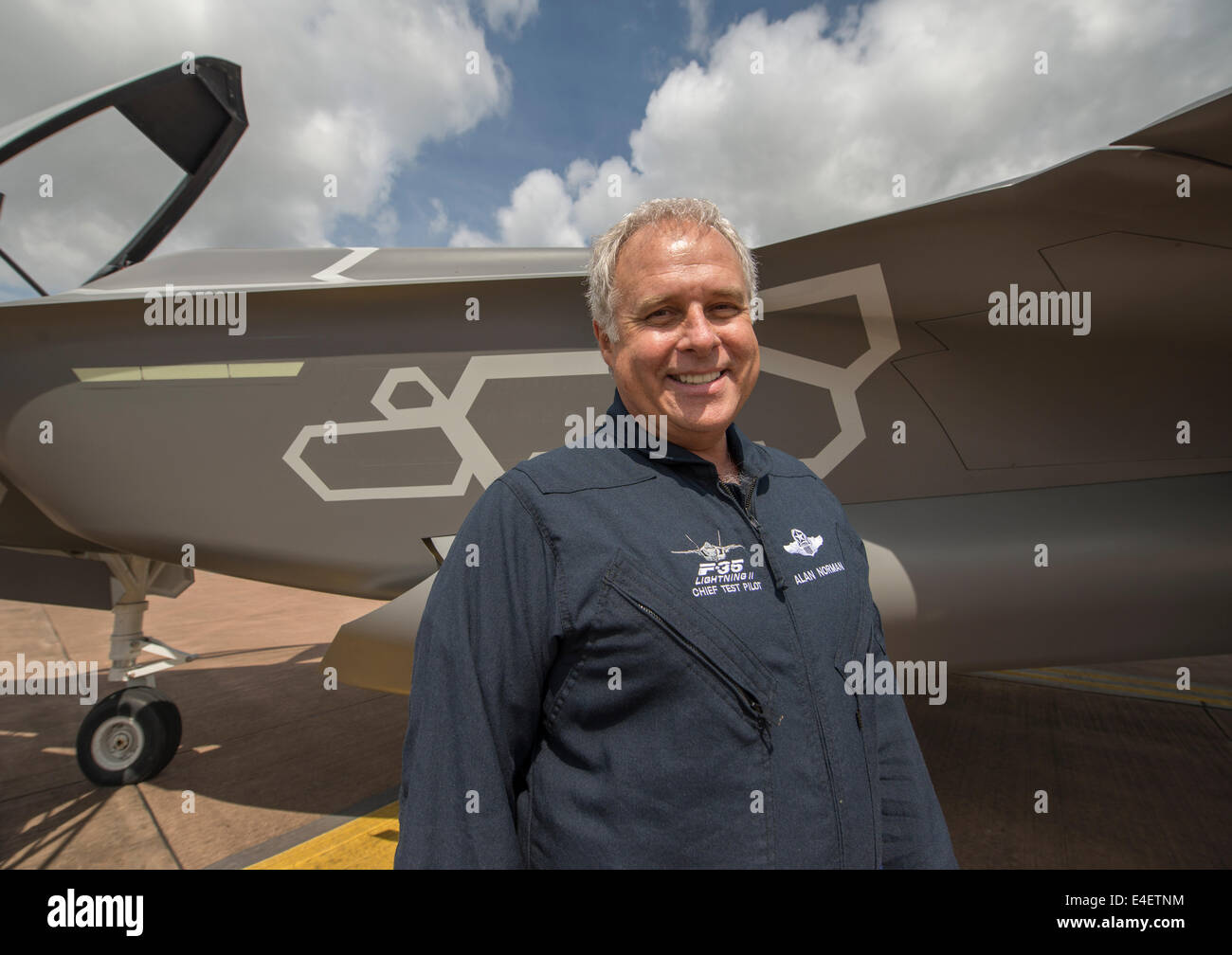 RAF Fairford, Gloucestershire UK. 9th July 2014. Lockheed Martin F35 ...