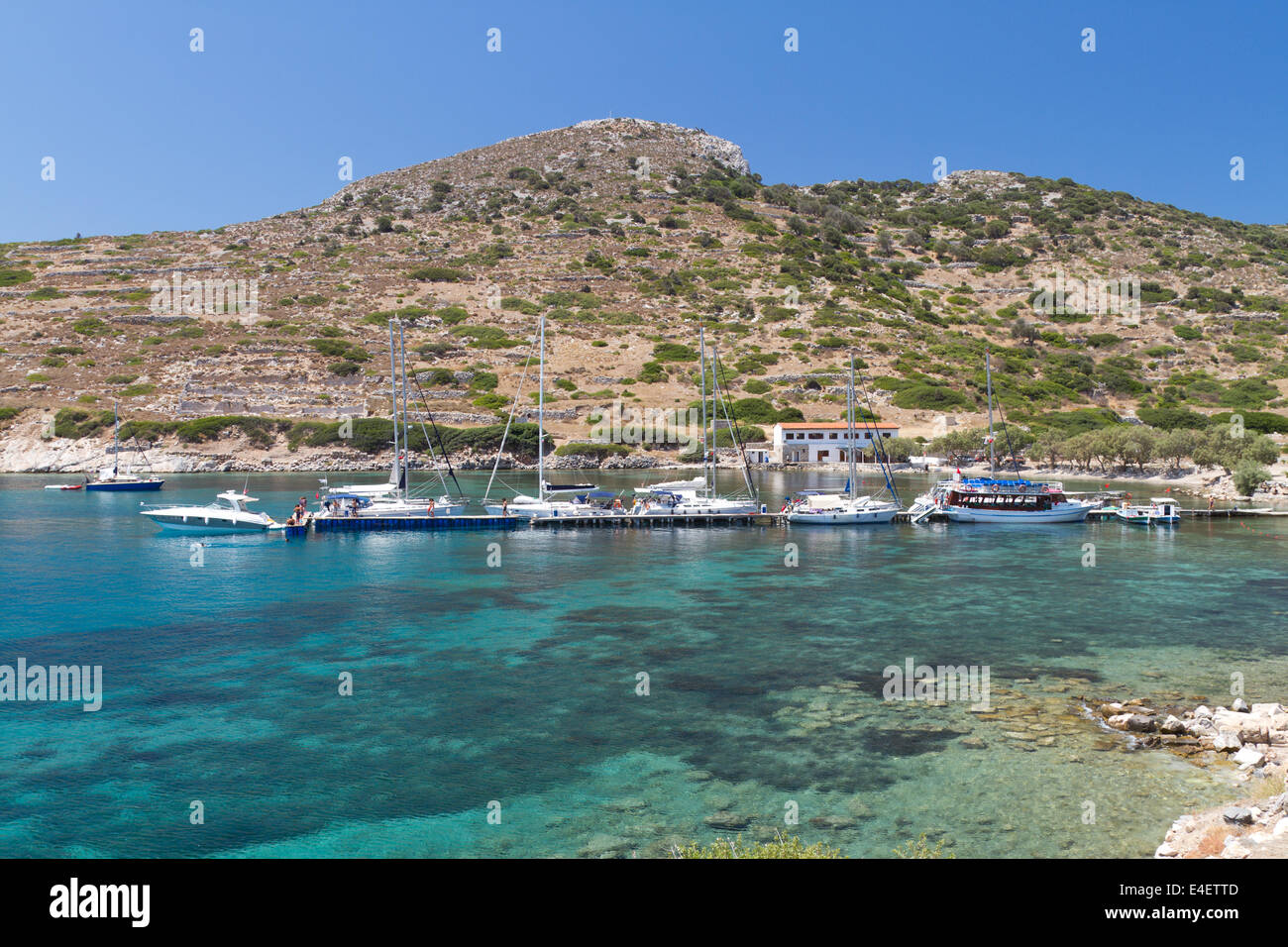 Port of Ancient Knidos, Datca, Turkey Stock Photo - Alamy