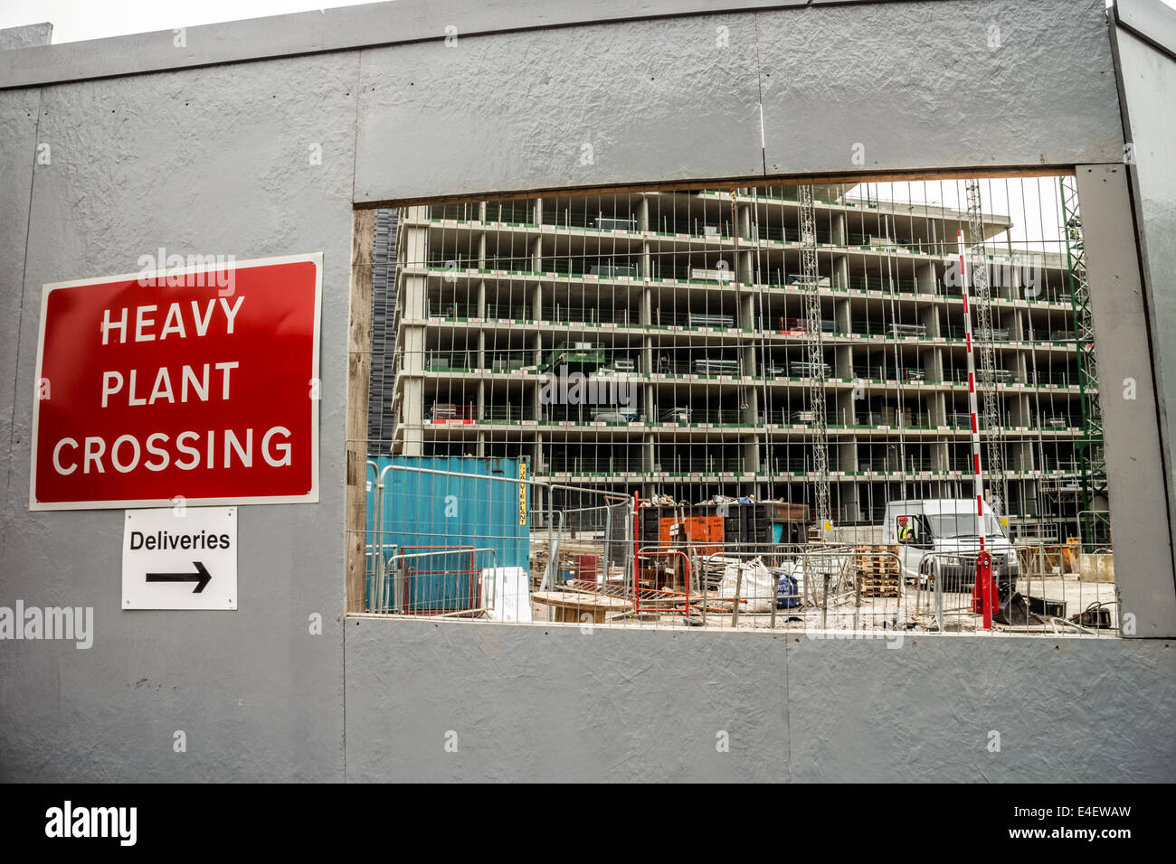 Construction site in Edinburgh's Quartermile development Stock Photo ...
