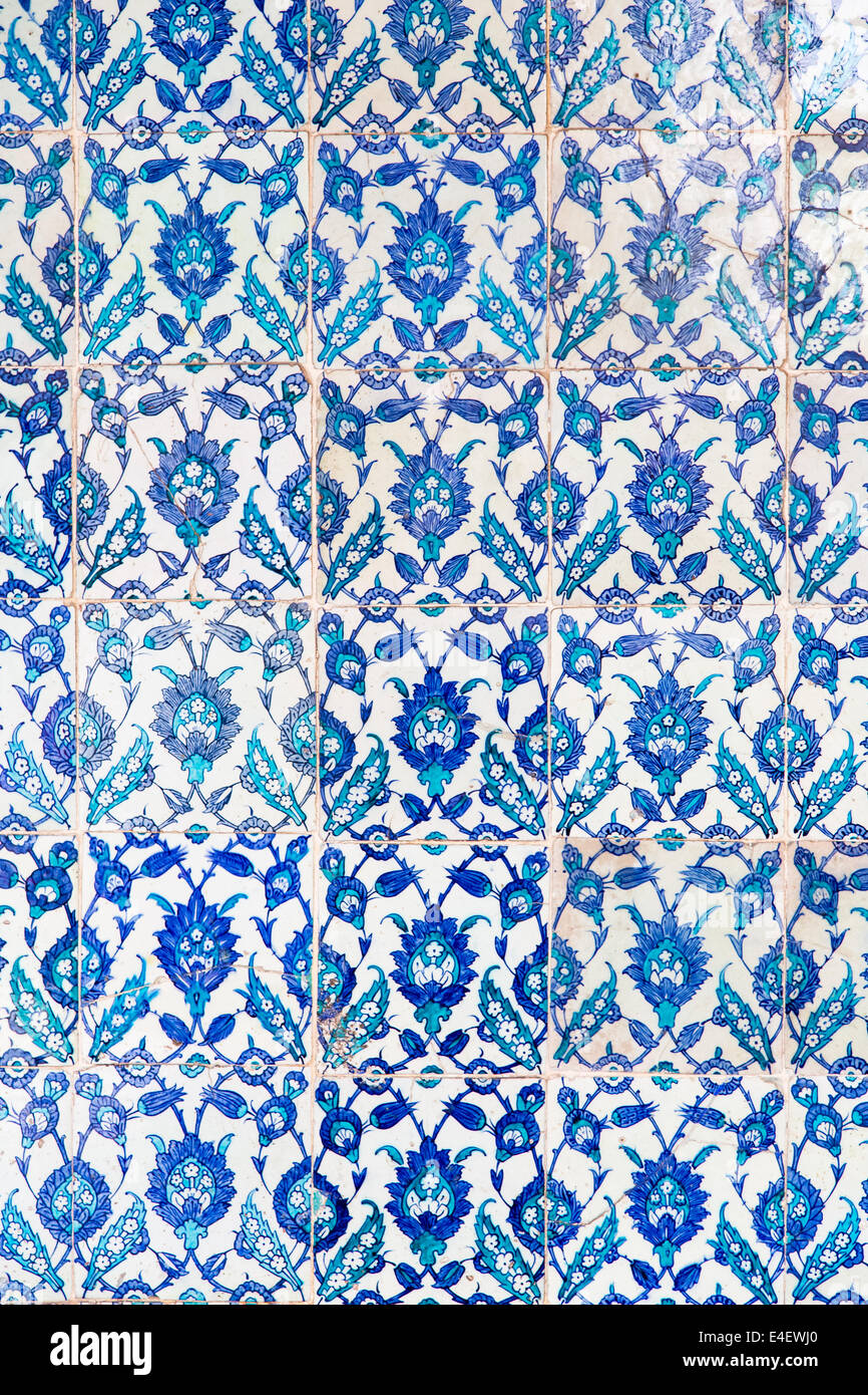 Turkish Blue Tile Stock Photo - Alamy