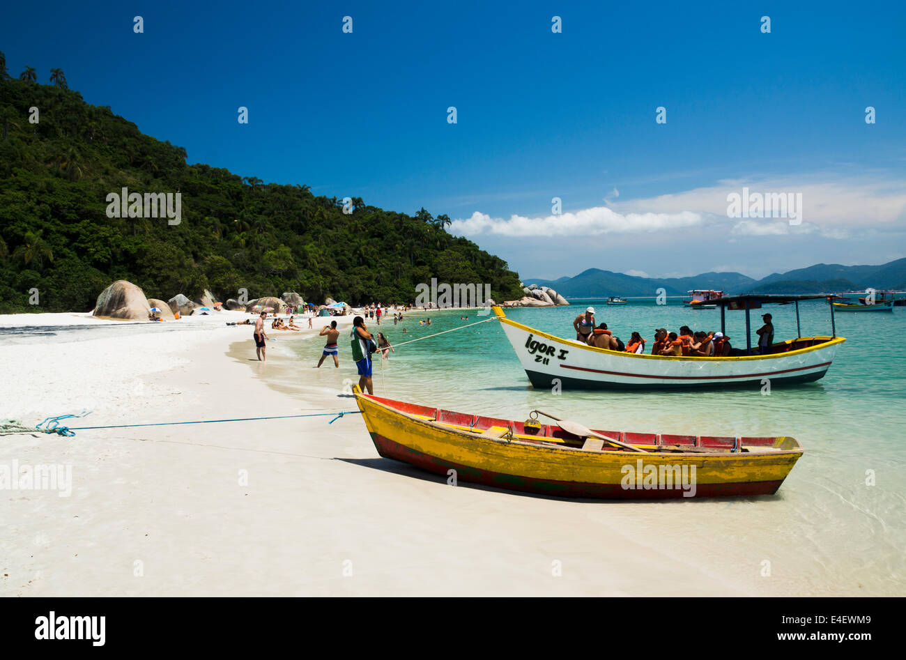 Beach of Campeche island - Santa Catarina, Florianópolis, Brazil Stock ...