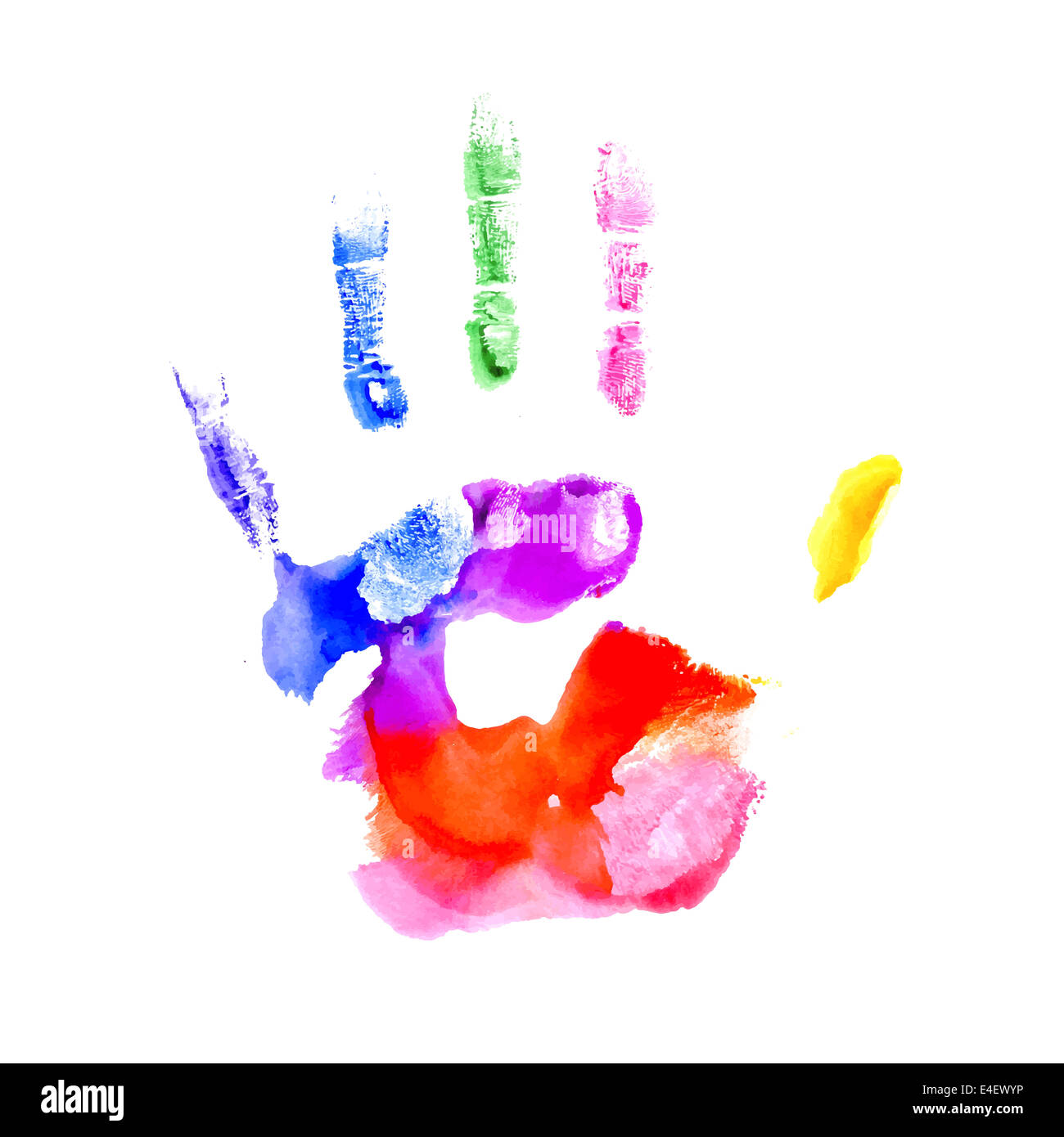 Kids painted in colors Cut Out Stock Images & Pictures - Alamy