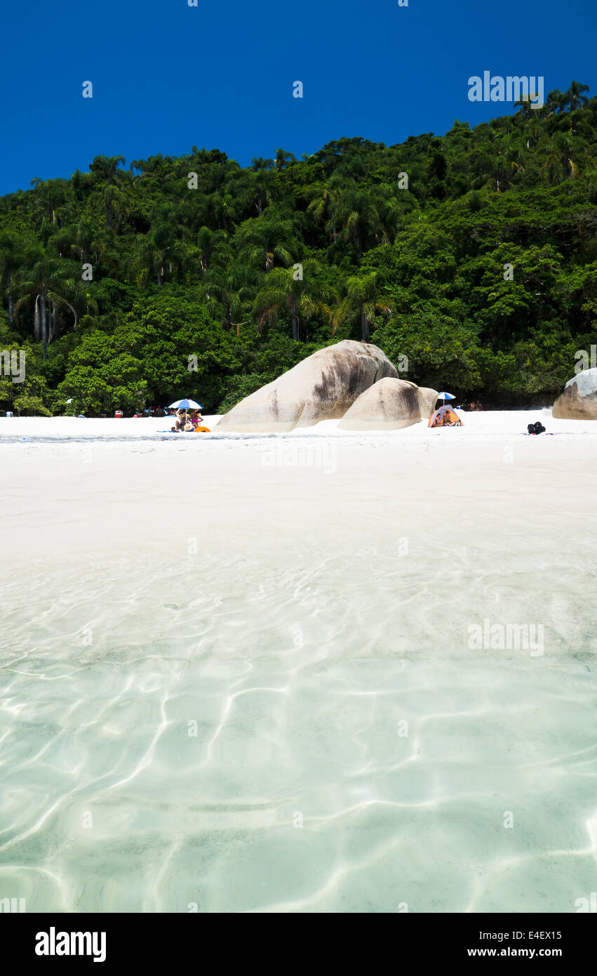 Beach of Campeche island - Santa Catarina, Florianópolis, Brazil Stock ...