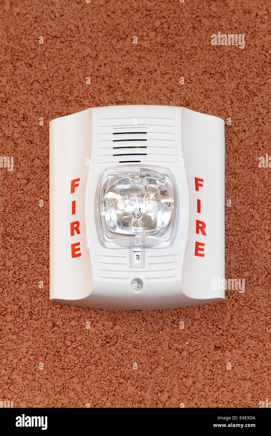 A modern fire alarm indicator Stock Photo - Alamy