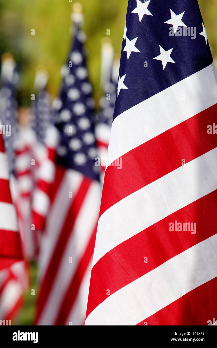 American flag display hi-res stock photography and images - Alamy