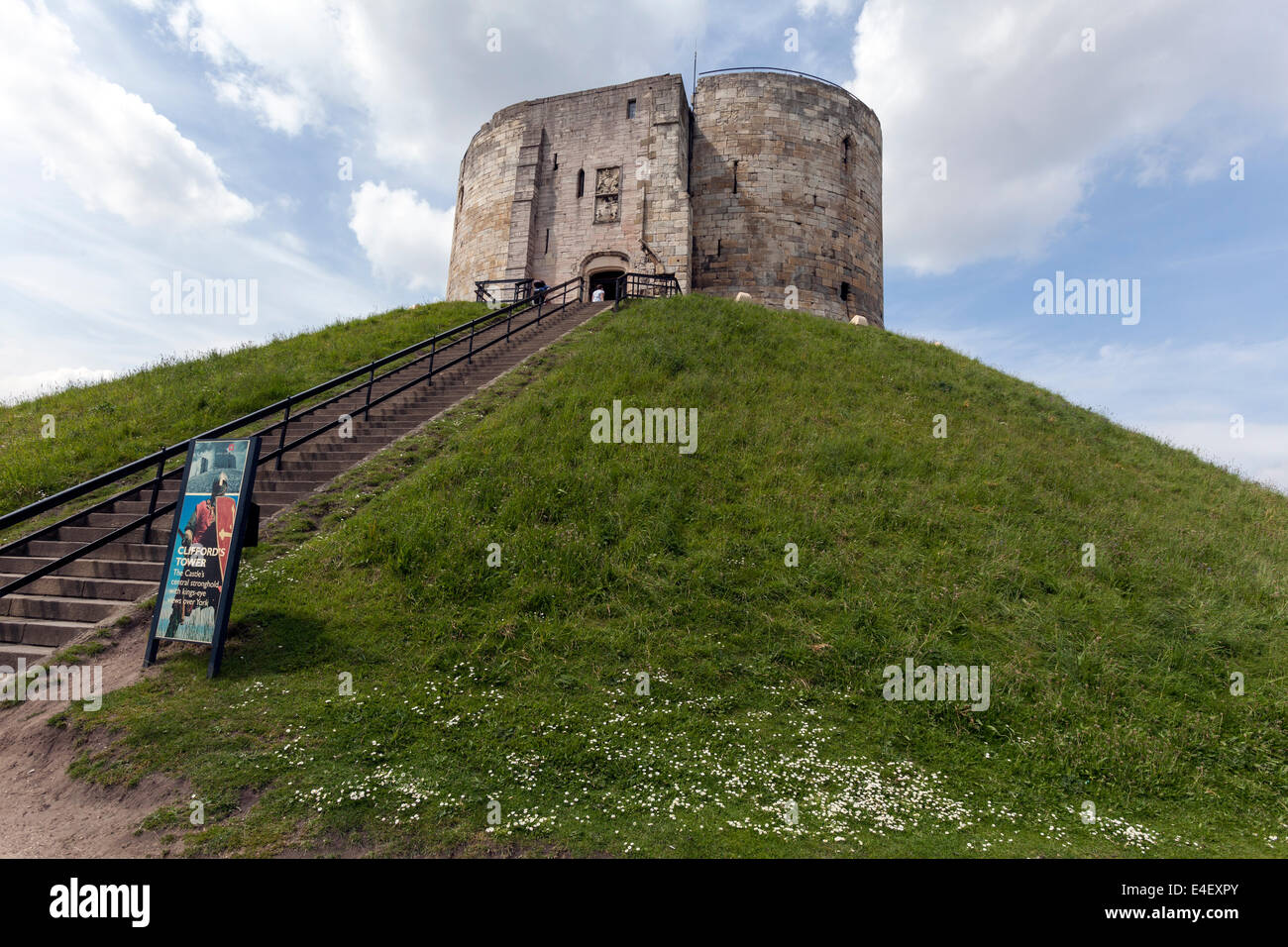 Clifford's Tower, part of York Castle Stock Photo - Alamy