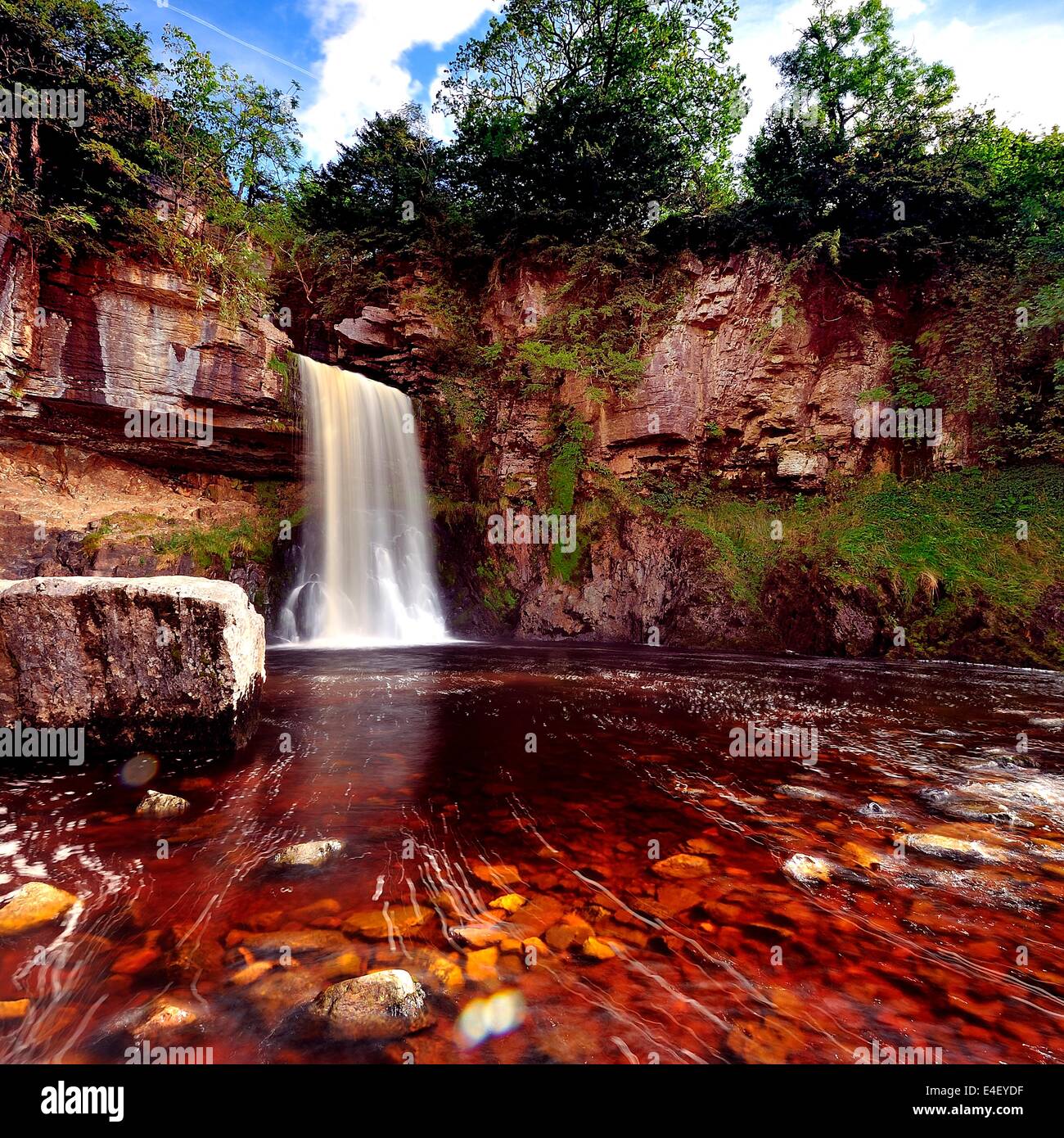 Thronton Force falls, Ingleton Stock Photo - Alamy