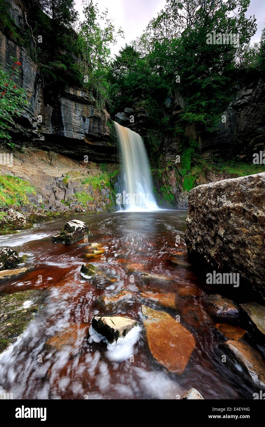 Thronton Force falls, Ingleton Stock Photo - Alamy