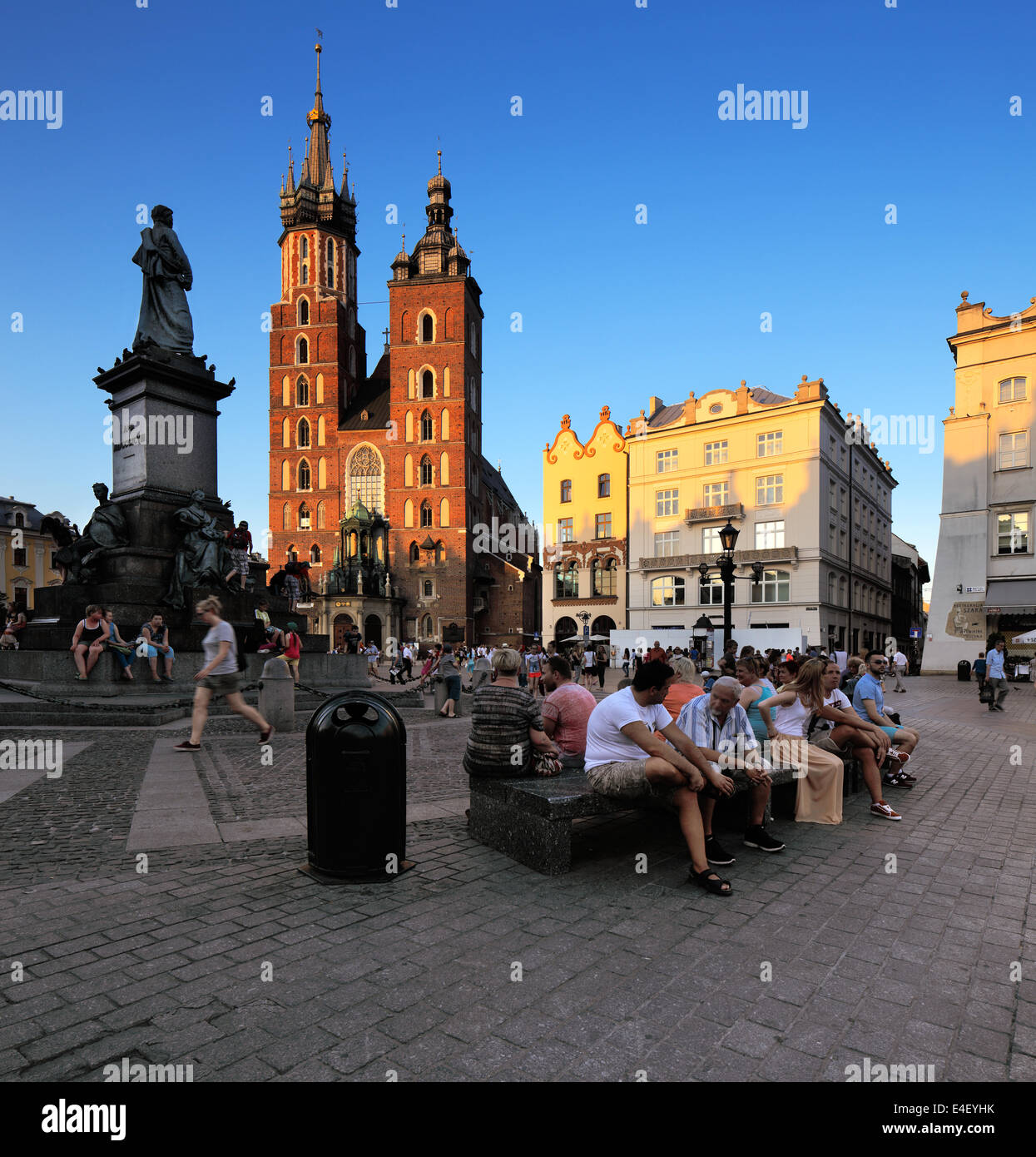 Market Square in Krakow, Poland is listed by Unesco as one of the World ...