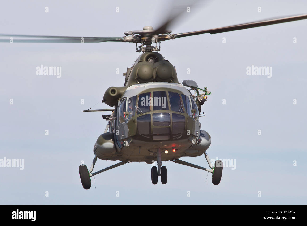 Czech Air Force Mi-171 Hip with door-mounted machine guns for service ...