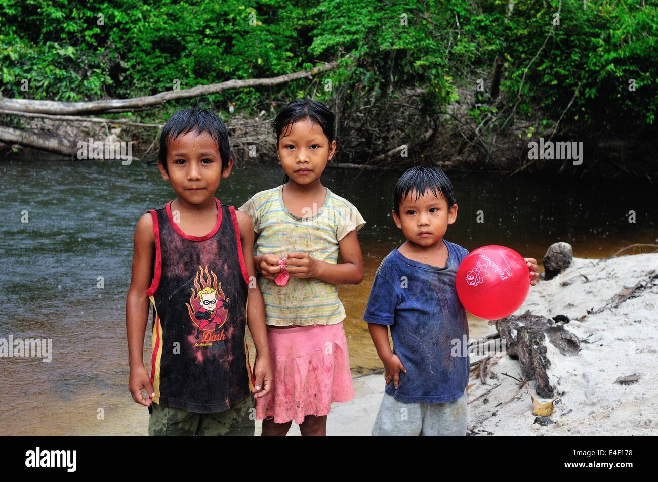 River in Industria - PANGUANA . Department of Loreto .PERU Stock Photo ...
