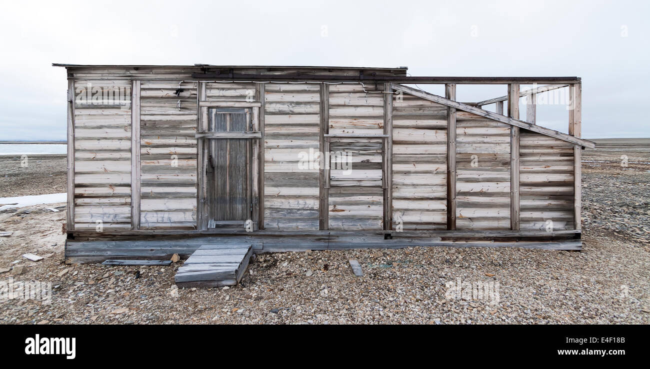 Svalbard Norway. Building Swedish–Finnish research expedition 1957-1958 ...
