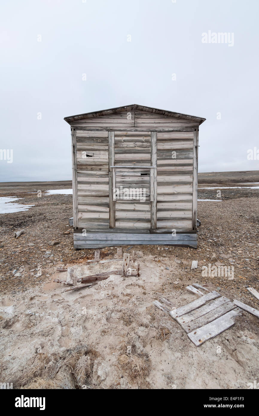 Svalbard Norway. Building Swedish–Finnish research expedition 1957-1958 ...