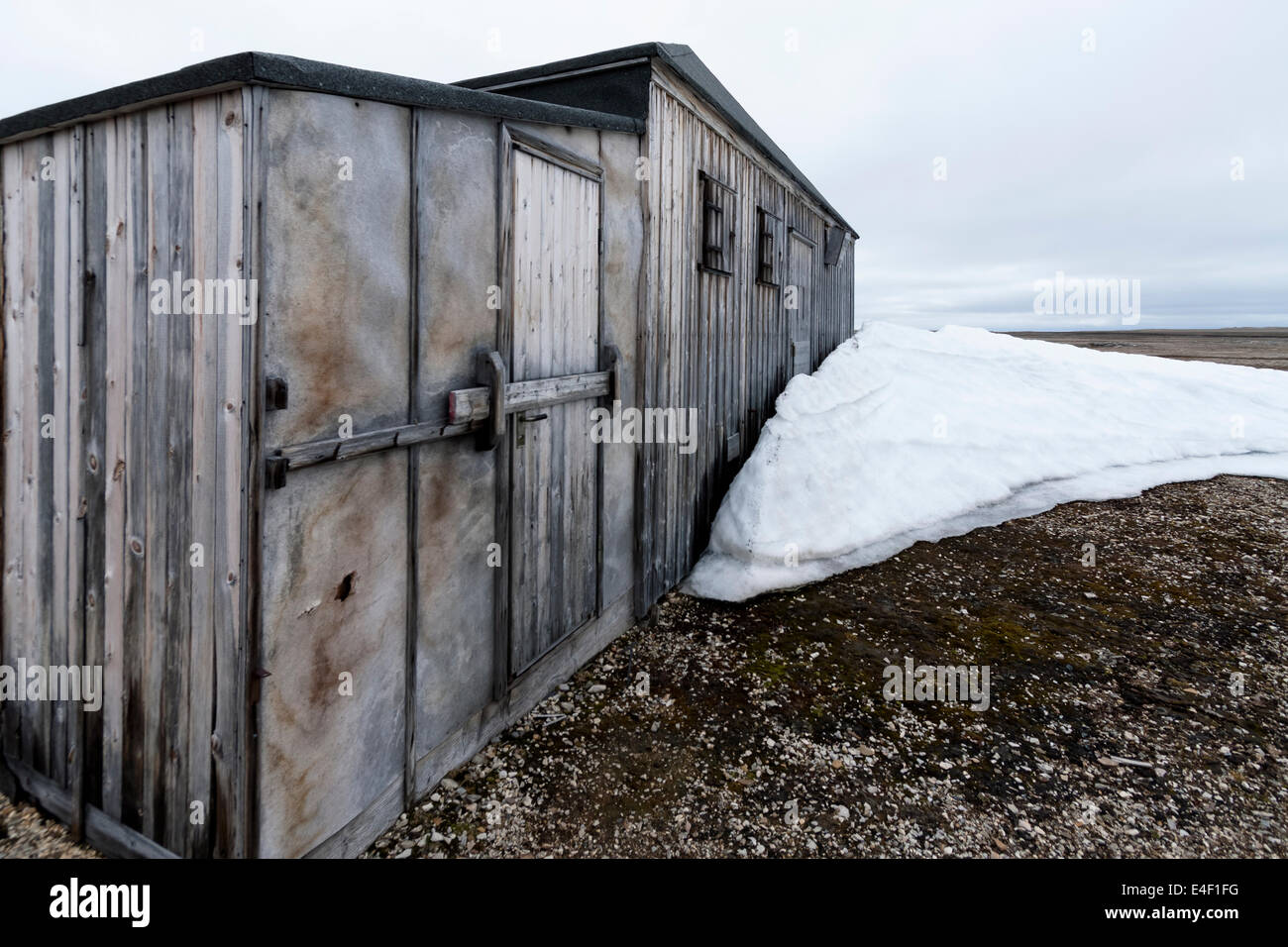 Svalbard Norway. Building Swedish–Finnish research expedition 1957-1958 ...