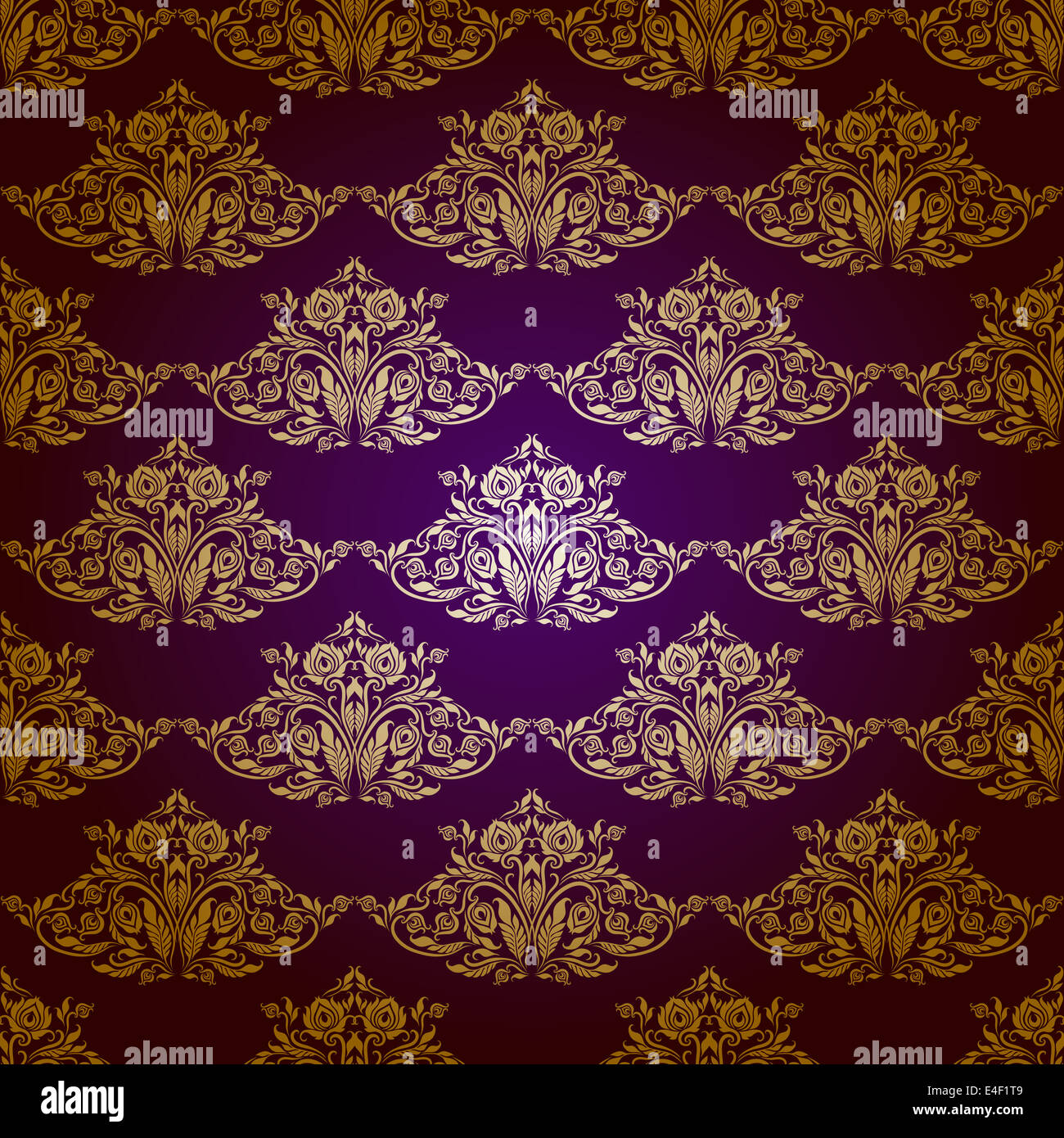 Damask seamless floral pattern Stock Photo - Alamy