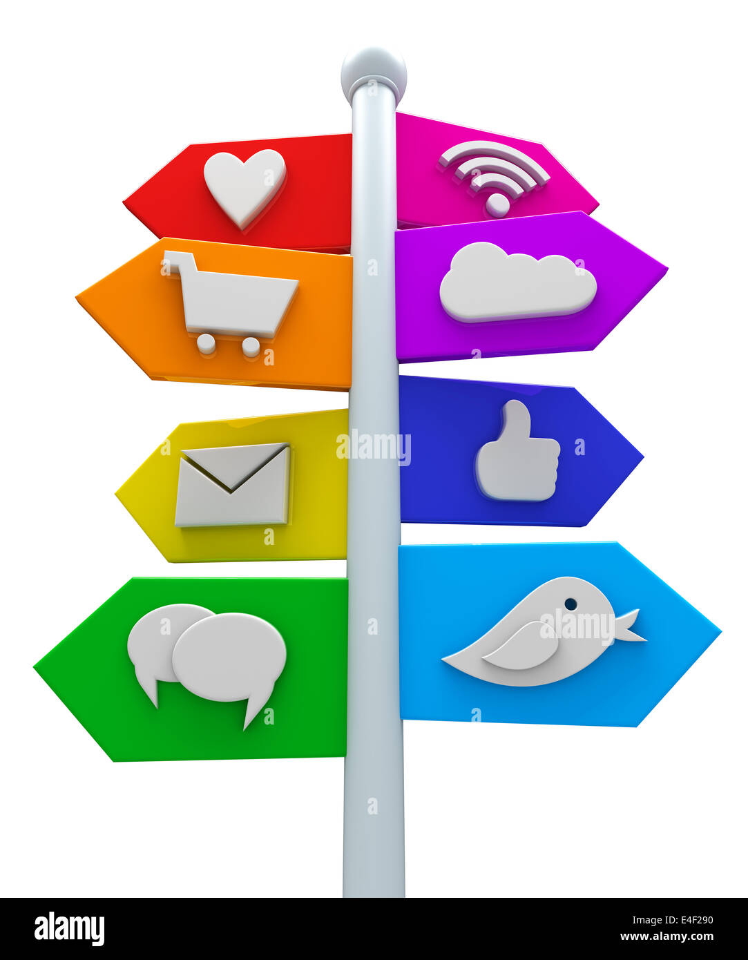Social media signs Stock Photo - Alamy