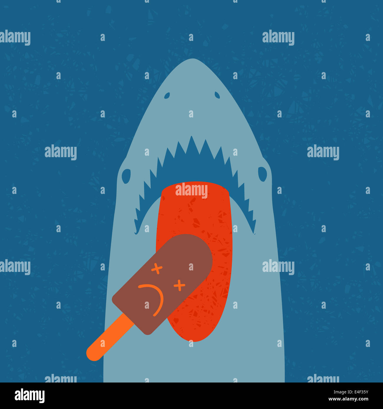 Shark eating ice cream Stock Photo - Alamy