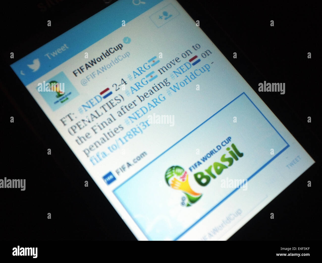 World Cup Tweets High Resolution Stock Photography and Images - Alamy