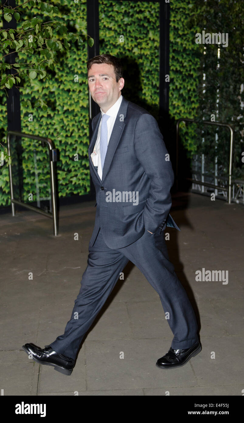 London, UK. 9th July, 2014. Andy Burnham Labour Party Gala Dinner ...