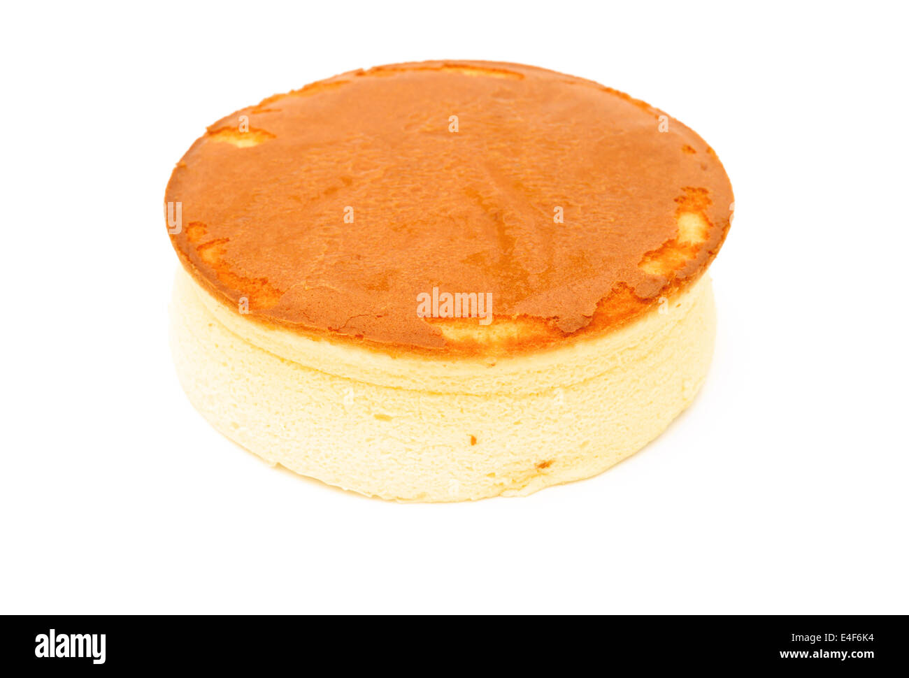 round cheese cake on a white background Stock Photo - Alamy
