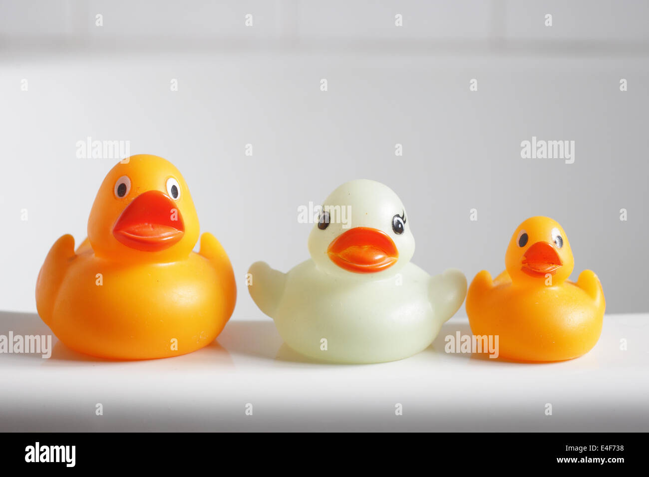 Three rubber ducks Stock Photo - Alamy