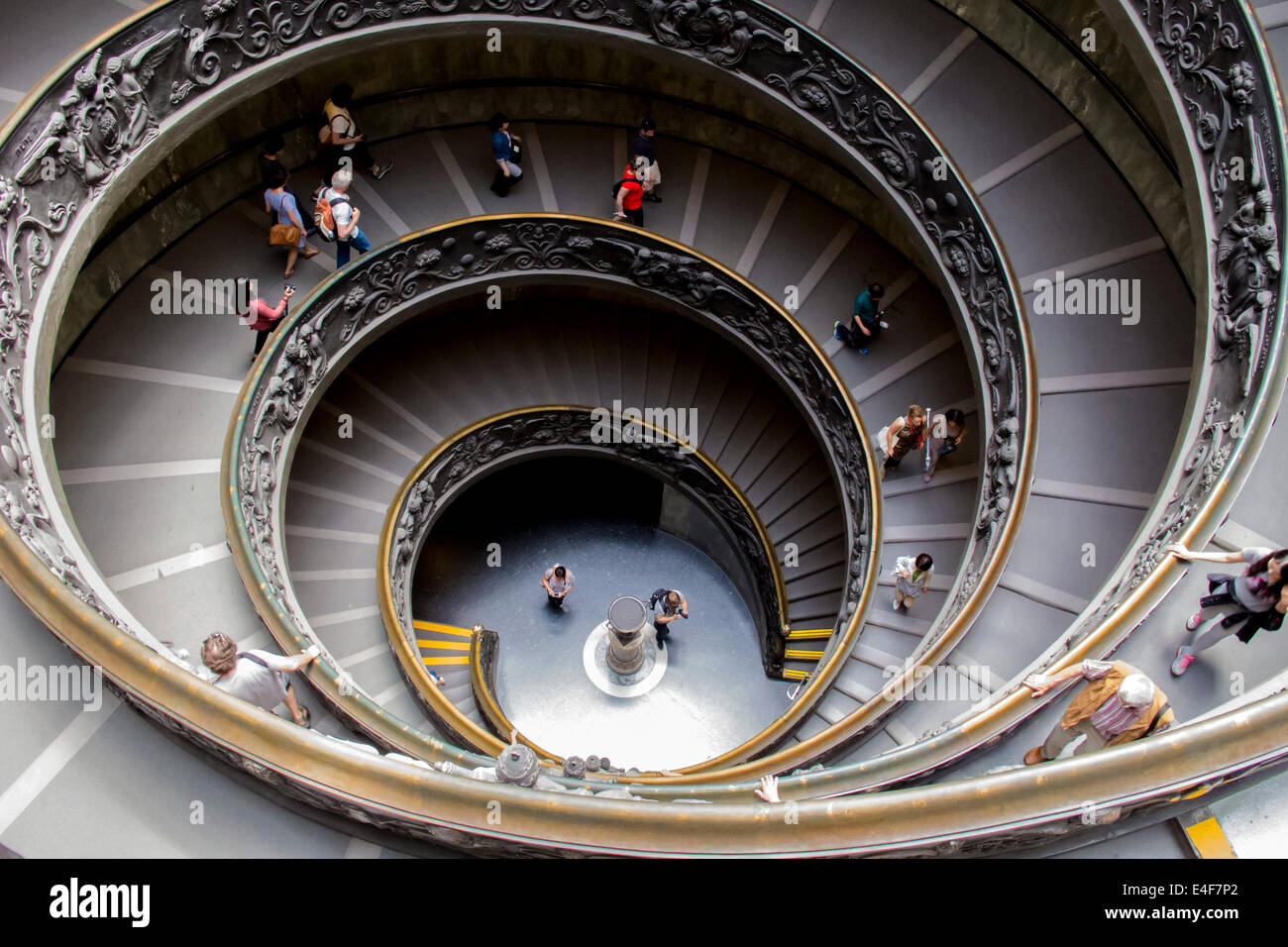 The spiral staircase in the Vatican Museum Stock Photo - Alamy