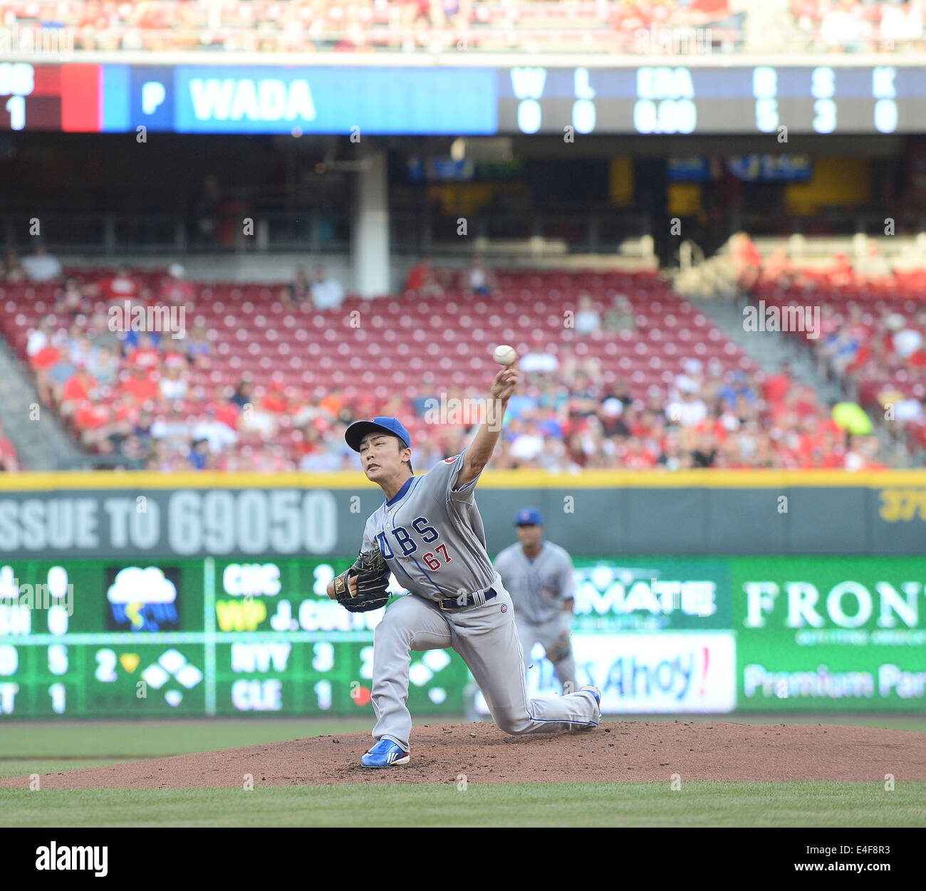Cincinnati, Ohio, USA. Japanese pitcher Tsuyosh Wada was making his ...