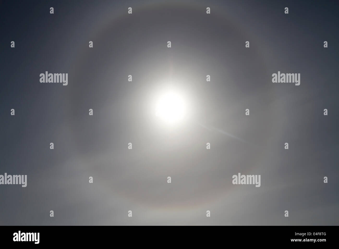 Solar Gallo in the sky Antarctic summer day Stock Photo - Alamy