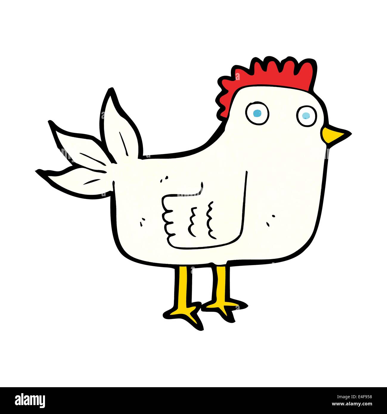 Quirky hand drawn hen Stock Vector Images - Alamy