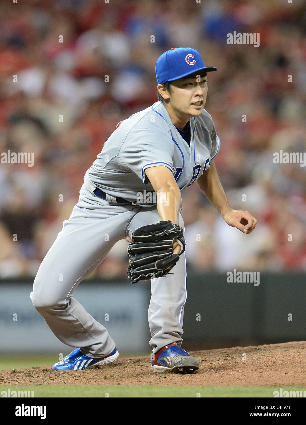 Cincinnati, Ohio, USA. Japanese pitcher Tsuyosh Wada was making his ...