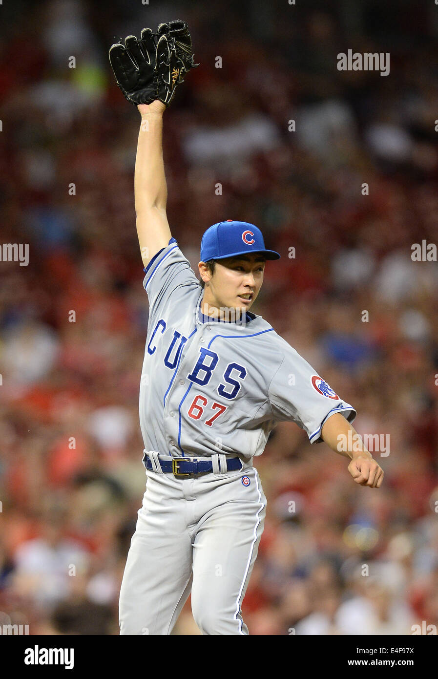 Cincinnati, Ohio, USA. Japanese pitcher Tsuyosh Wada was making his ...