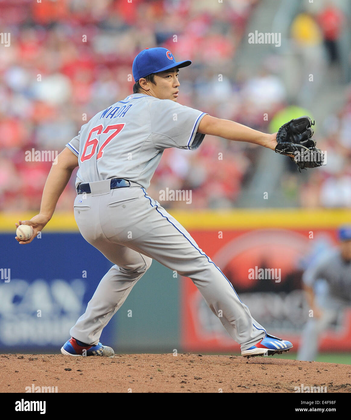 Cincinnati, Ohio, USA. Japanese pitcher Tsuyosh Wada was making his ...