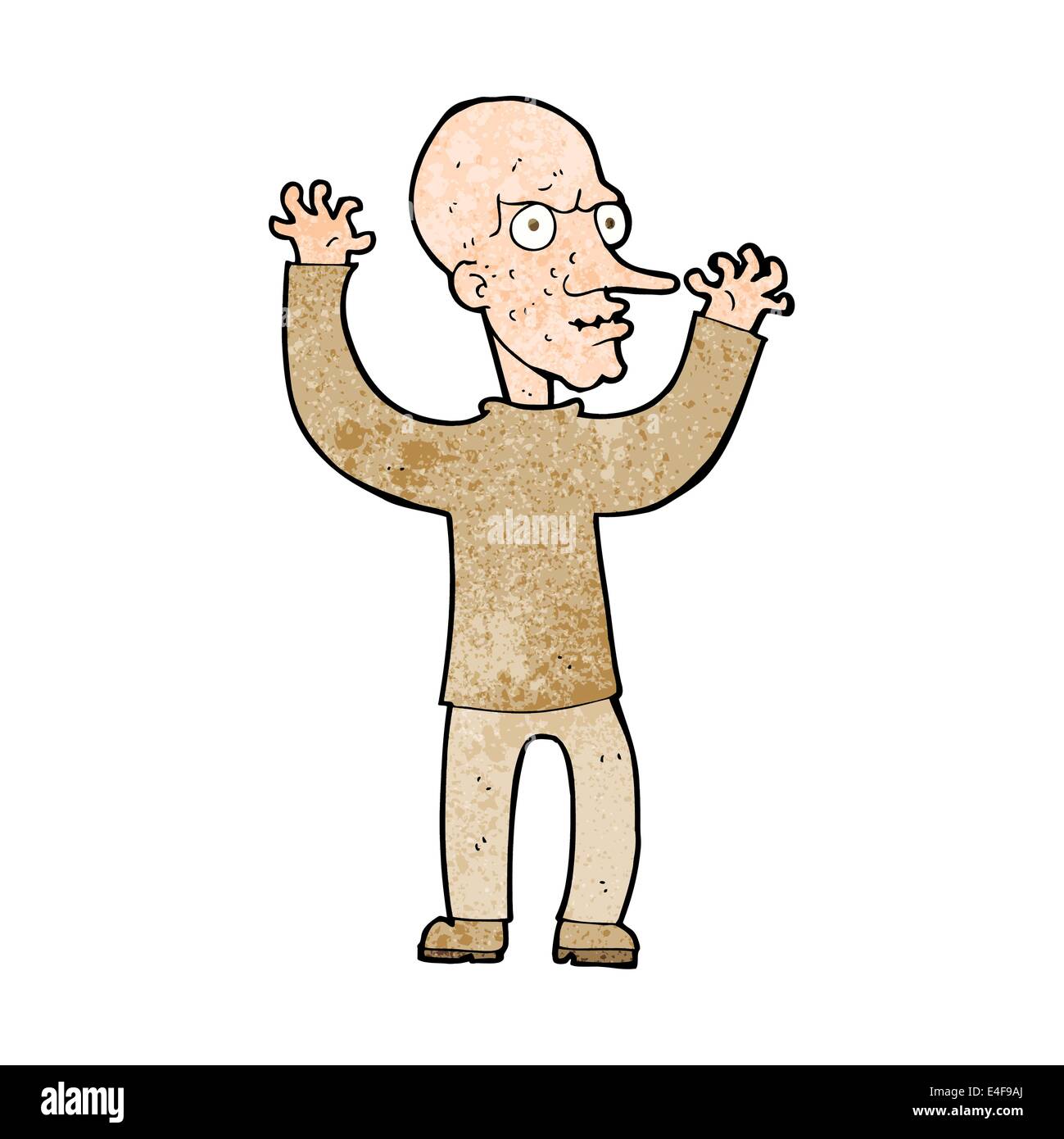 cartoon mean man Stock Vector Image & Art - Alamy