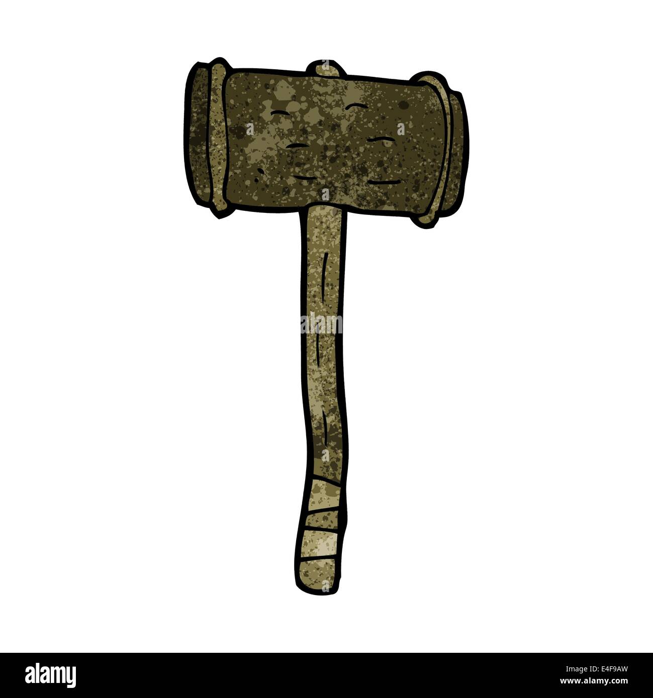 Cartoon wooden hammer Cut Out Stock Images & Pictures - Alamy