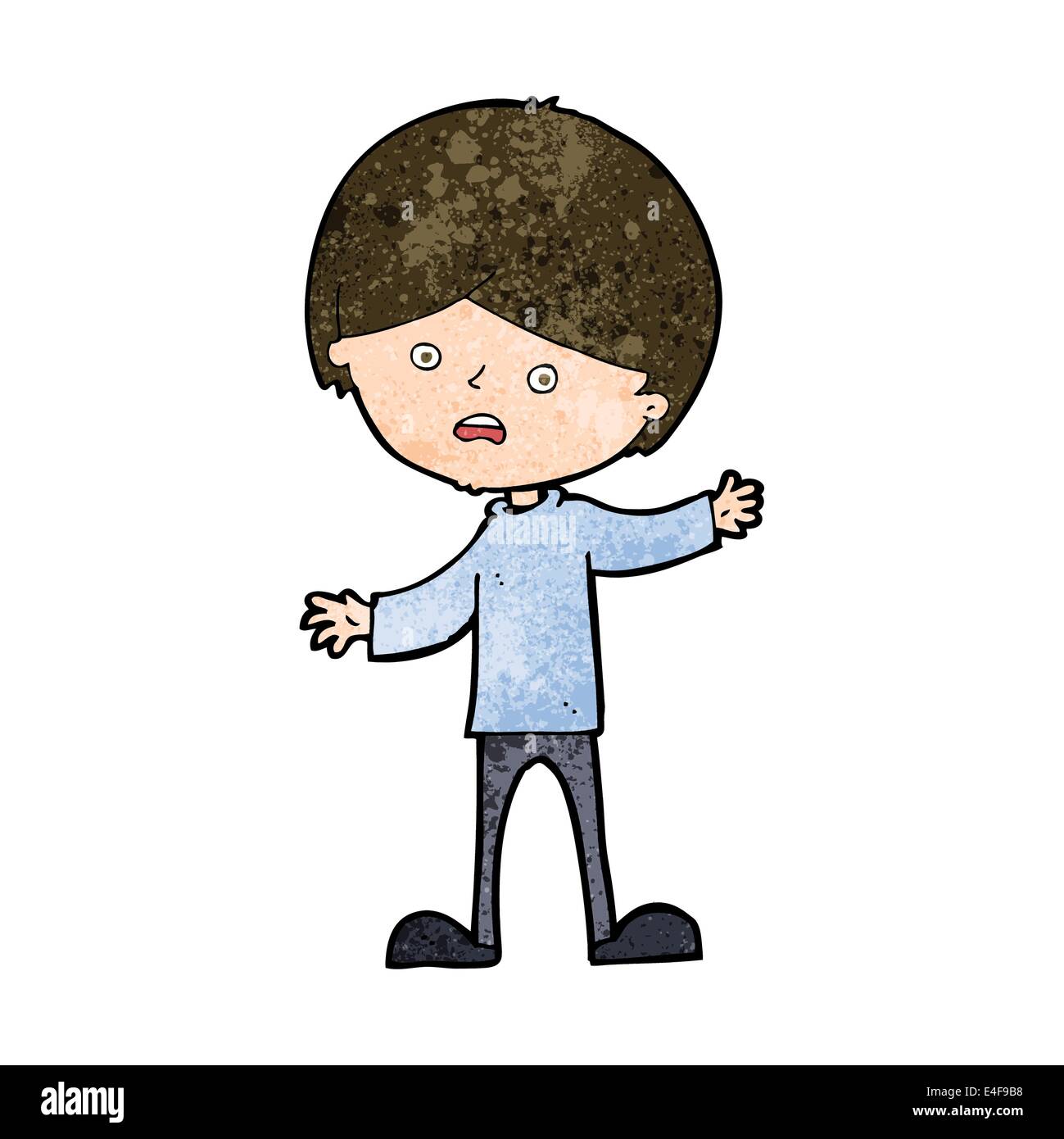 cartoon unhappy boy Stock Vector Image & Art - Alamy