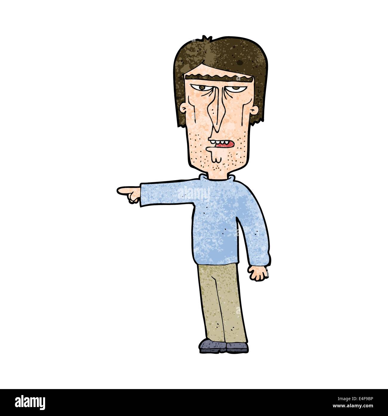 cartoon pointing man Stock Vector Image & Art - Alamy
