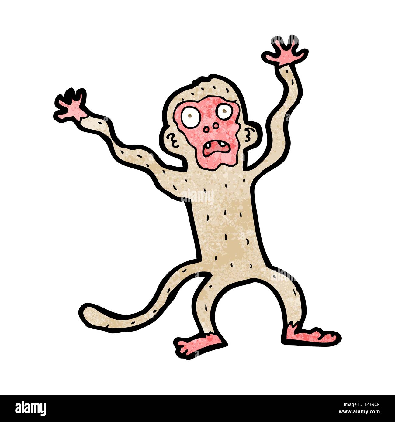 cartoon frightened monkey Stock Vector Image & Art - Alamy