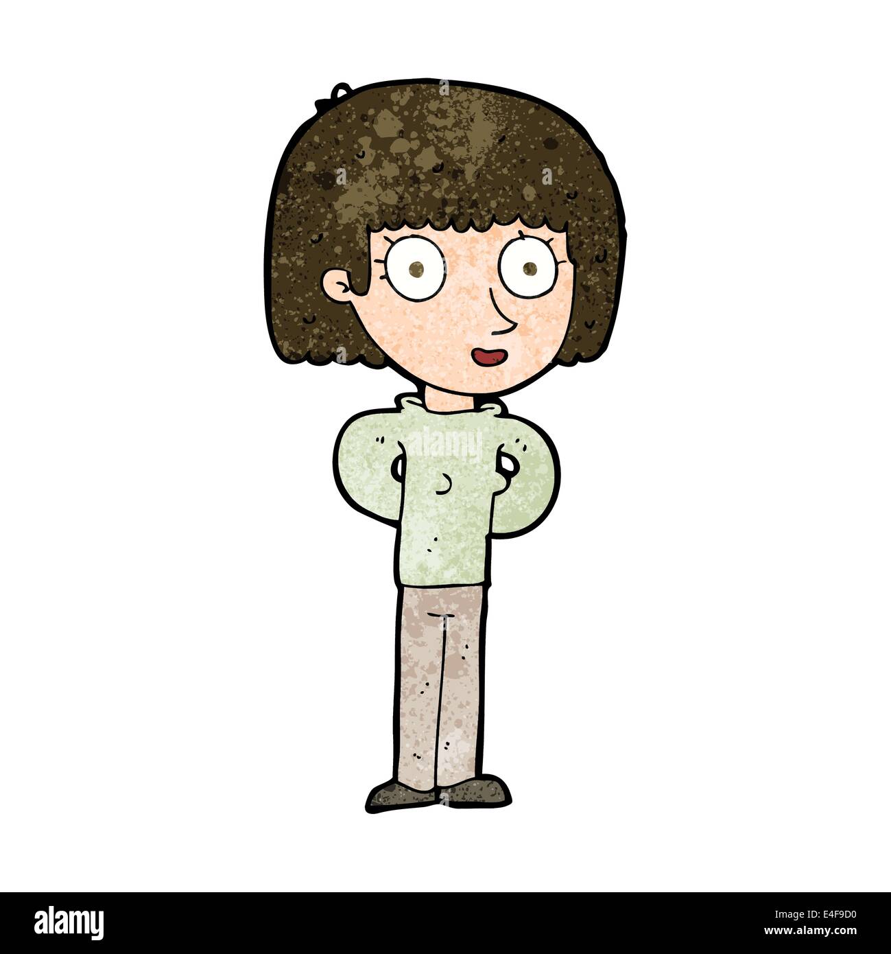 cartoon staring woman Stock Vector Image & Art - Alamy